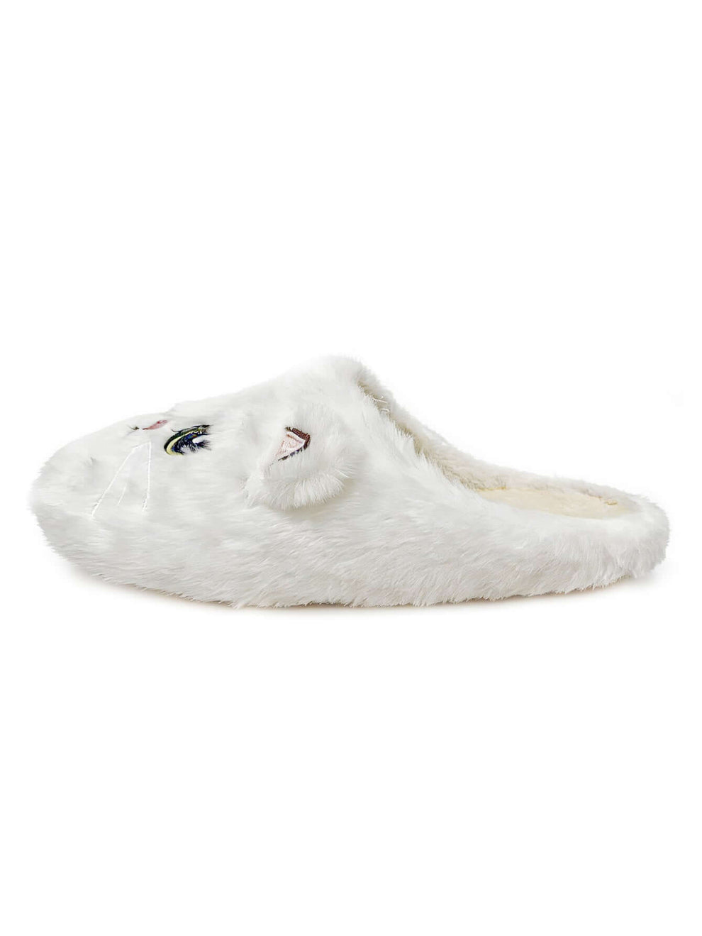 Buy Bulk Slippers | Soft Fuzzy Cat Face Slippers Women Winter Warm ...